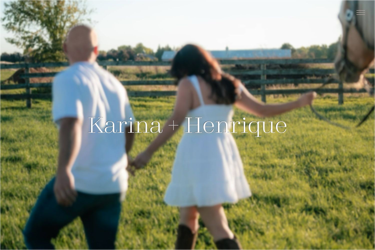 Karina Goncalves and Henrique Santana's Wedding Website