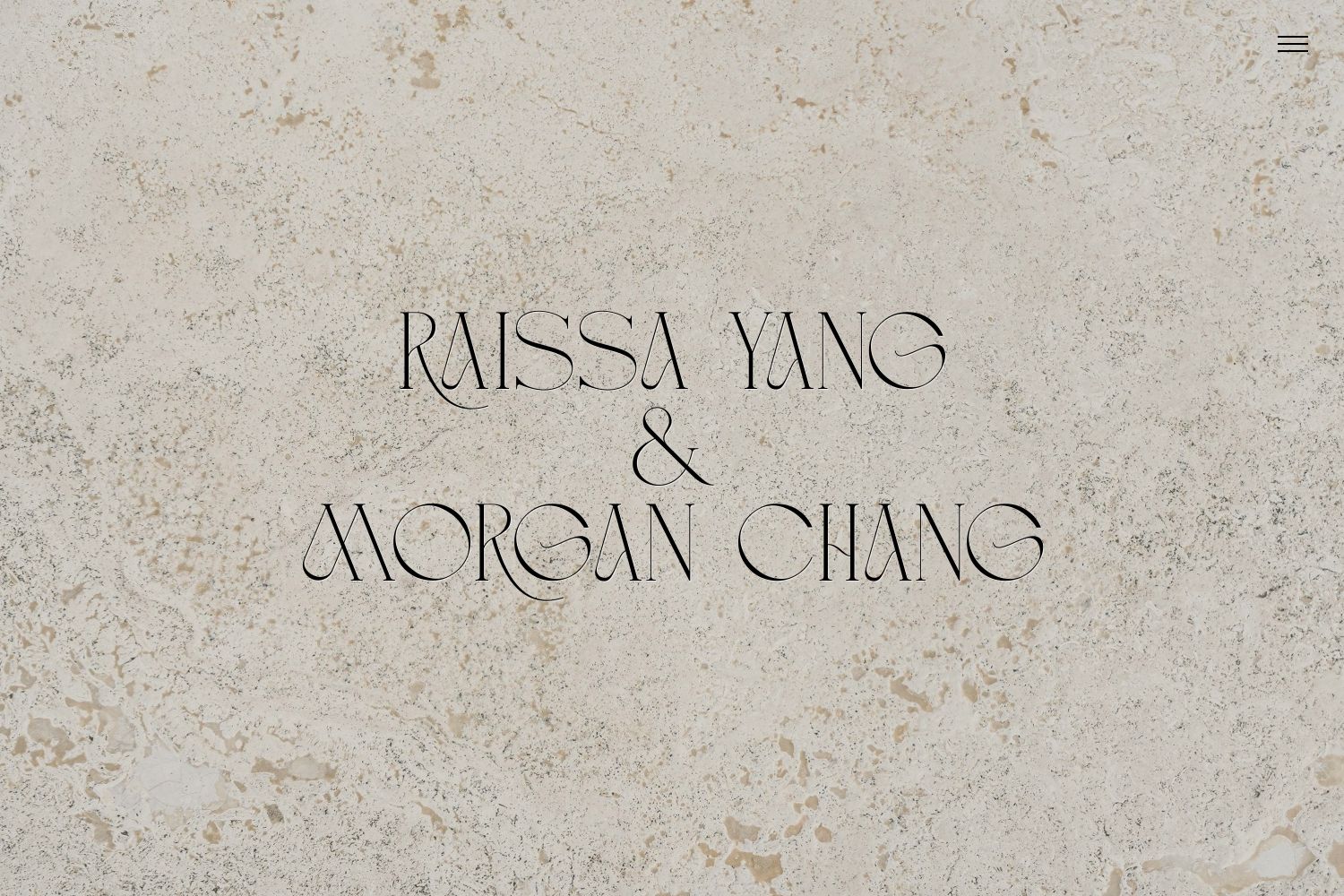 Raissa Yang and Morgan Chang's Wedding Website
